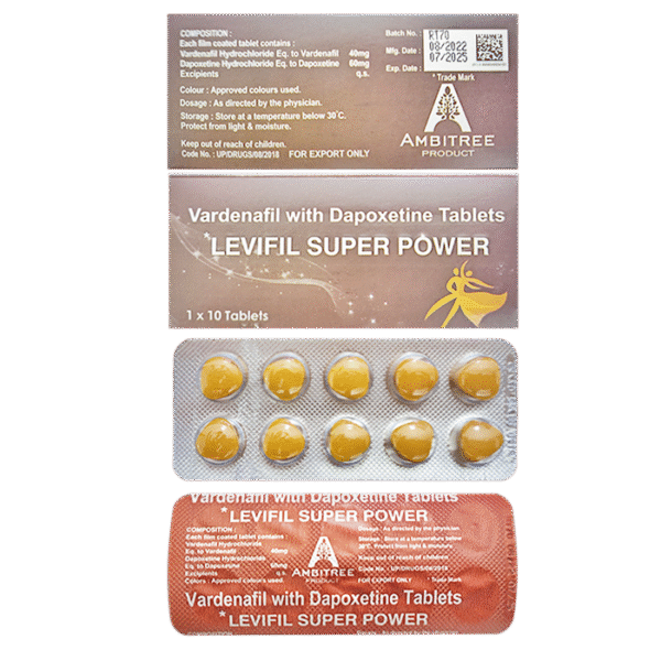正品低價 超級艾力達雙效片 樂威壯 Levifil Super Power 增硬助勃+持久 10粒/盒 - 印度壯陽藥台灣藥房